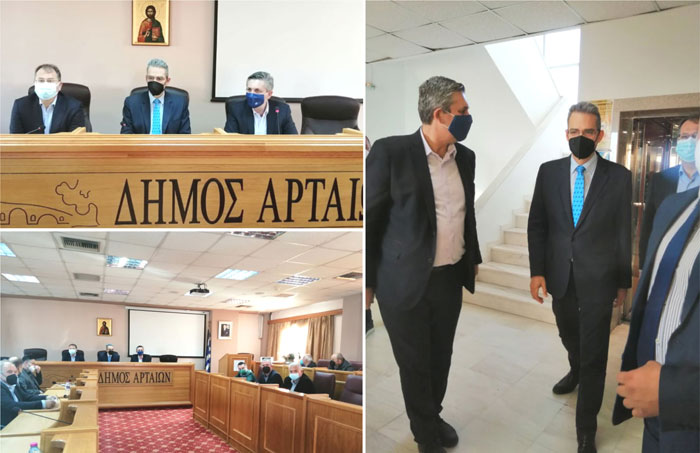 Την Άρτα επισκέφτηκε ο υφυπουργός Παιδείας και Θρησκευμάτων Άγγελος Συρίγος